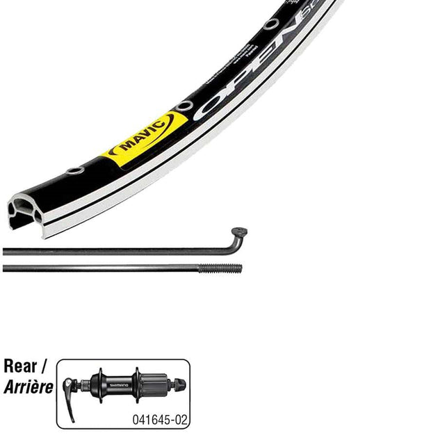 Wheel Shop Mavic Open Elite Black/ Shimano RS400 Black – QUANTA VICI